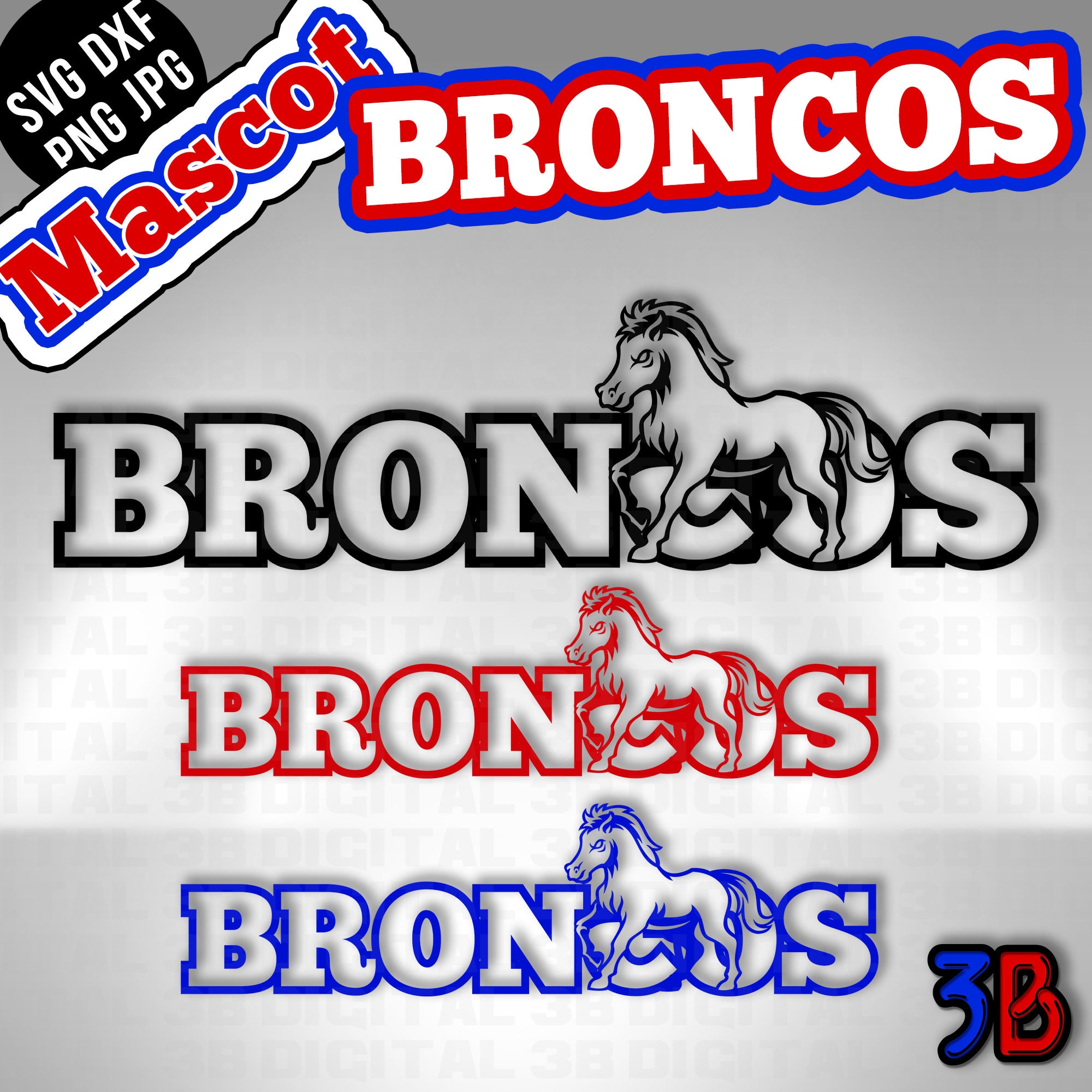 Broncos Mascot Logo