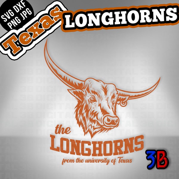 Texas Longhorn Svg - Etsy