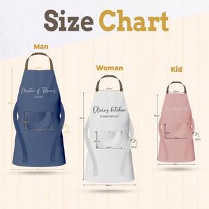 Custom Embroidered Aprons for Men With Your Text - Personalized Aprons ...