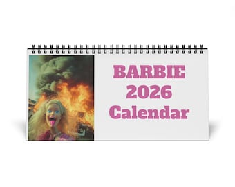 Barbie Gone Wild Calendar (2026 Grid) - Barbie Funny Gag Gift, White ...