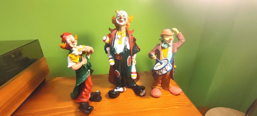 Vintage Goebel BG Vivian Clown Sculptures Handcrafted Happy Clowns ...