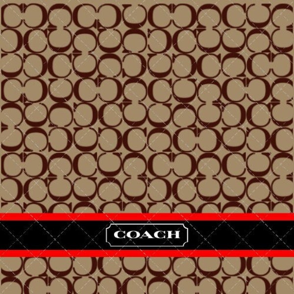 Coach Logo Tumbler Wrap - Etsy Australia