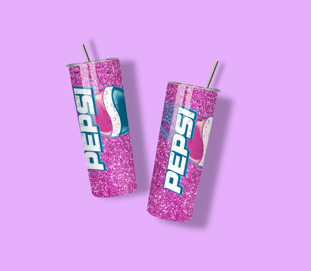 Bundle Pink Glitter Pepsi Tumbler Wrap, 2 PNG - Etsy
