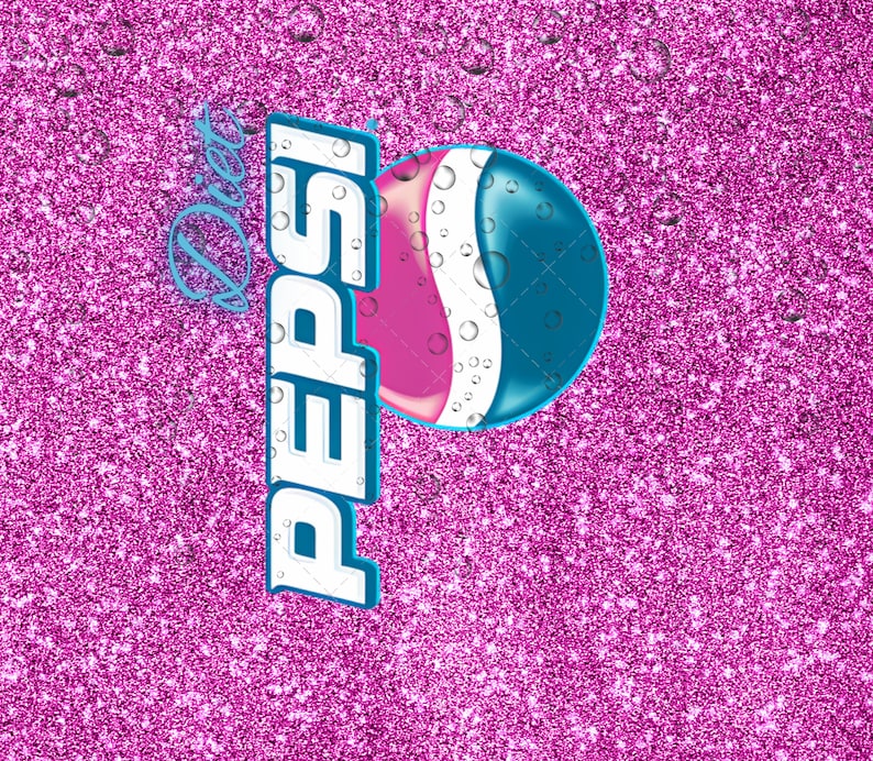 Bundle Pink Glitter Pepsi Tumbler Wrap, 2 PNG - Etsy