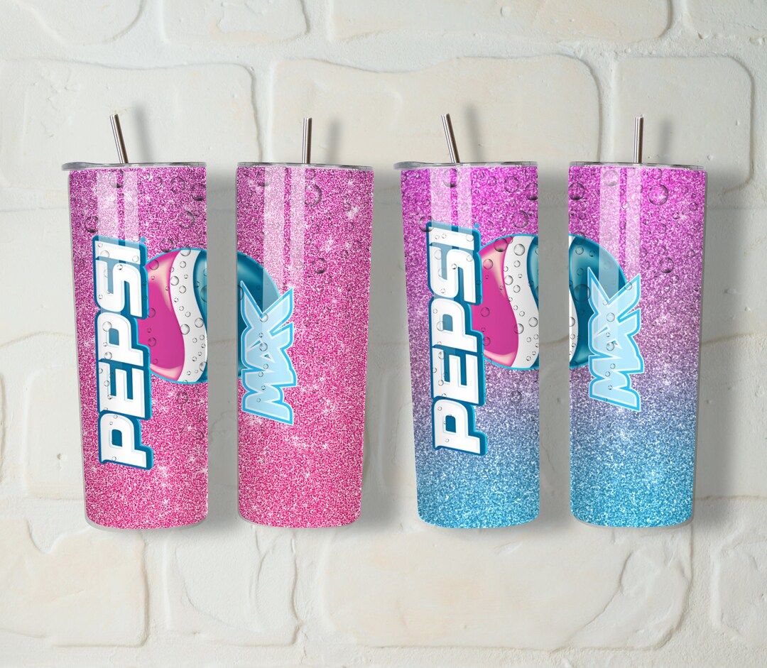 Bundle Pink Glitter Pepsi Max 2tone Tumbler Wrap, 2 PNG - Etsy