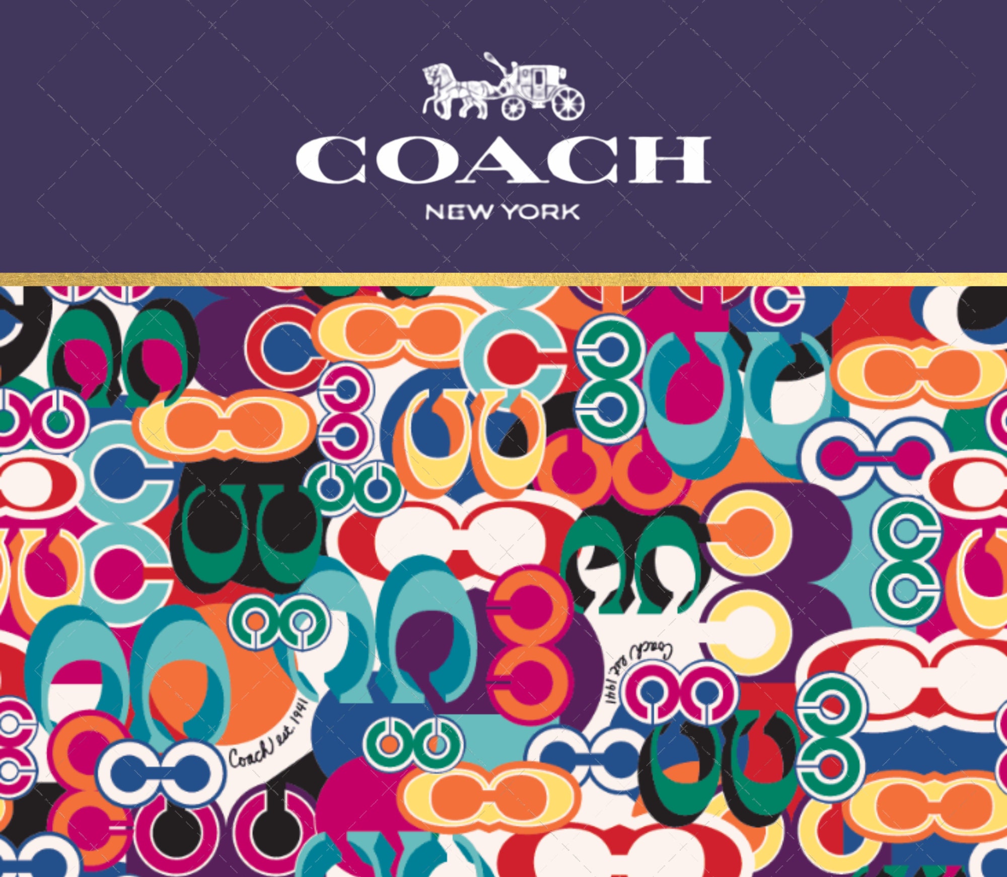 Bundle 20oz Coach Design Tumbler Wrap - Etsy