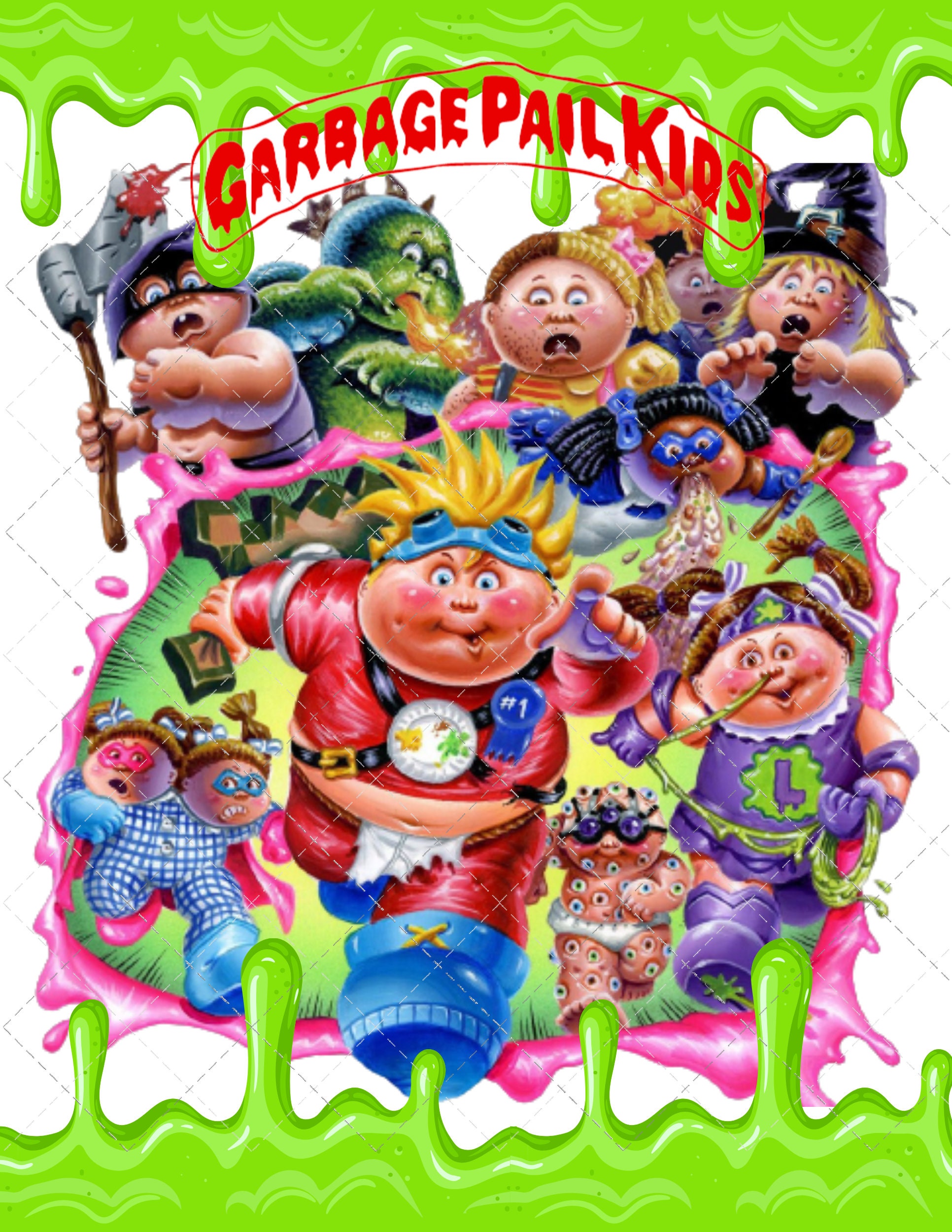 2 Png Garbage Pail Kids - Etsy