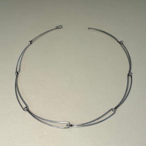 Estate Ed Levin Handmade Sterling Silver Teardrop Link Necklace - Etsy