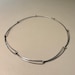 Estate Ed Levin Handmade Sterling Silver Teardrop Link Necklace - Etsy