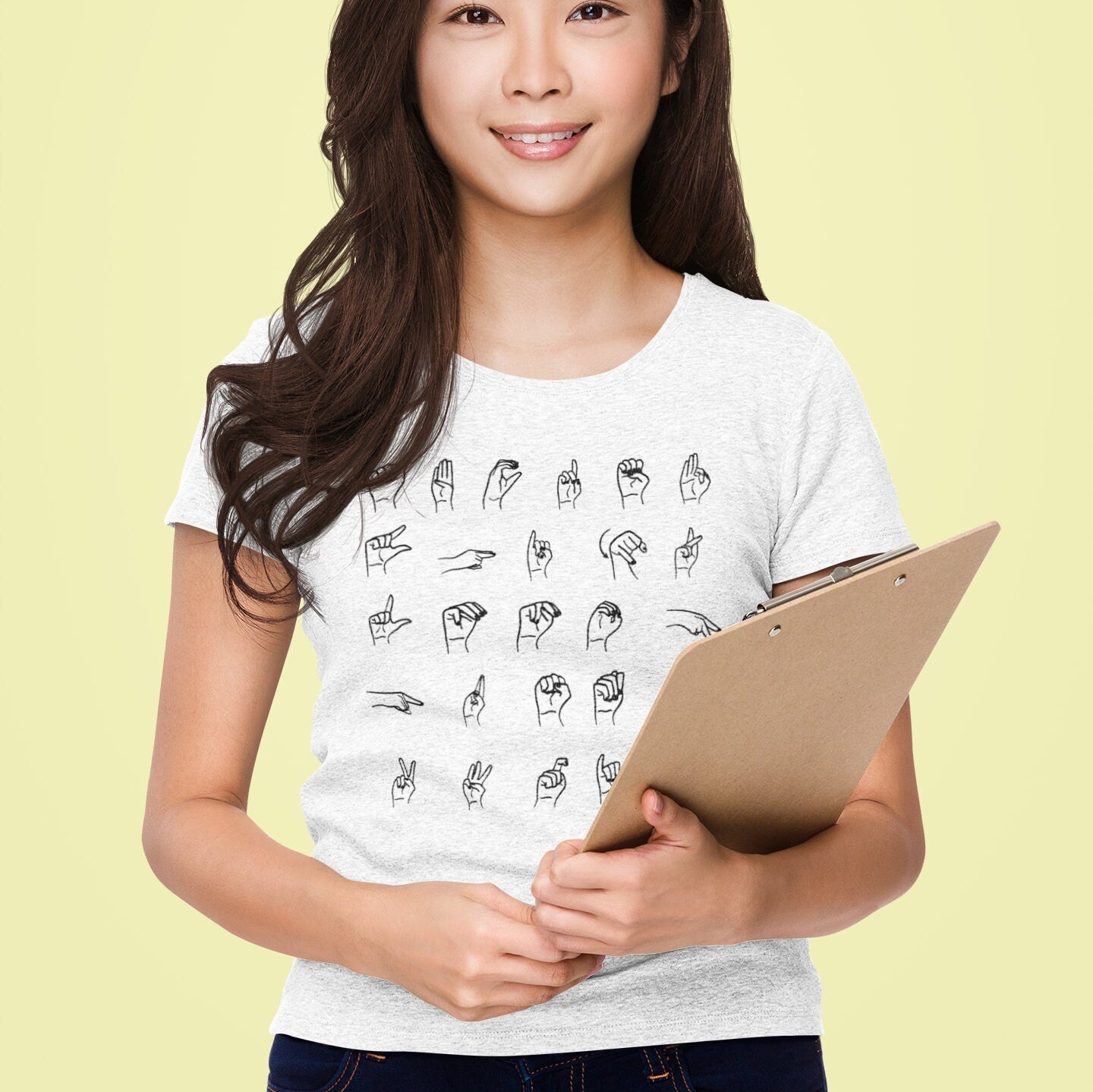 Learning American Sign Language Shirt for Asl Alphabets Tshirt for ASL ...