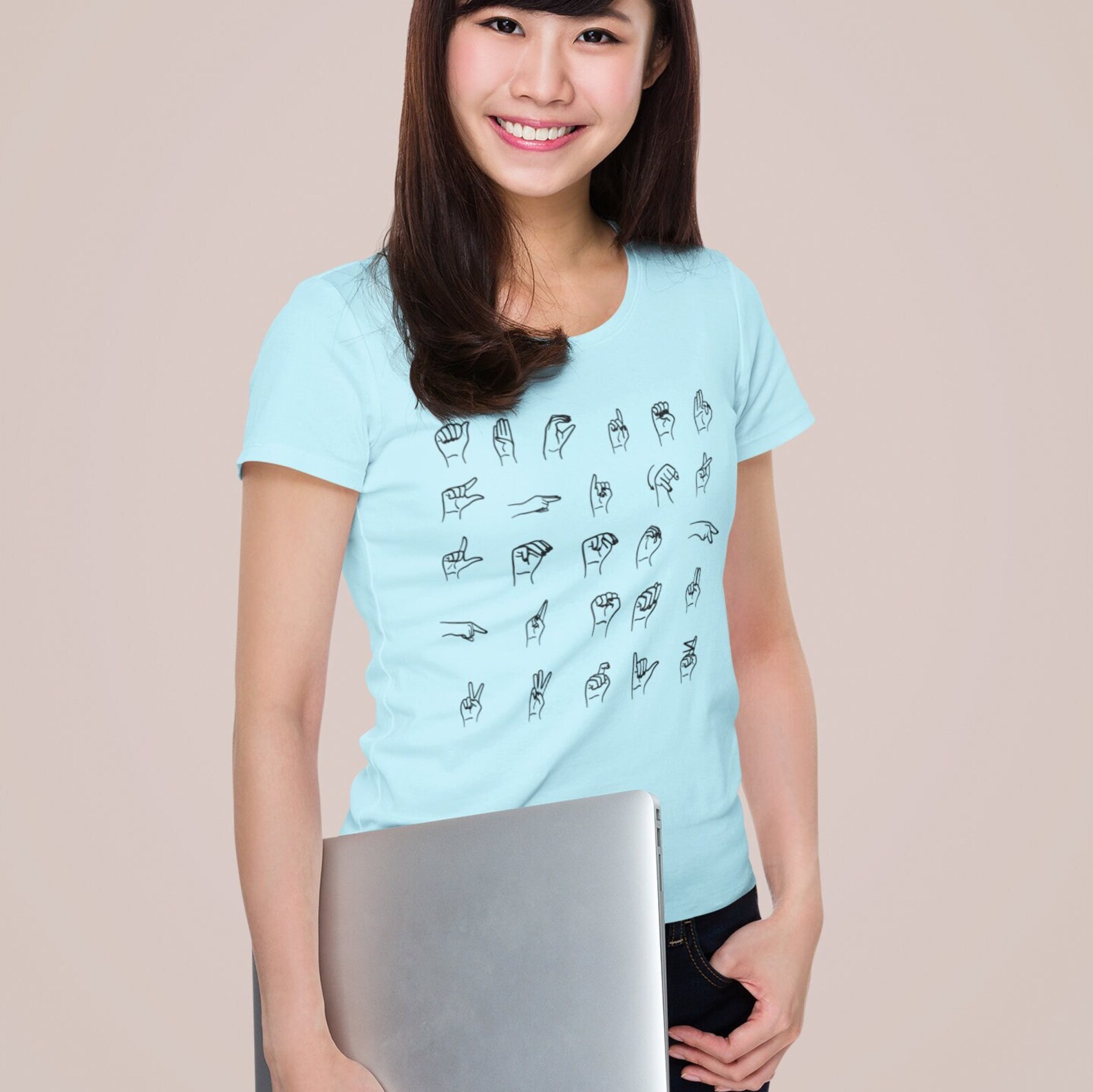 Learning American Sign Language Shirt for Asl Alphabets Tshirt for ASL ...