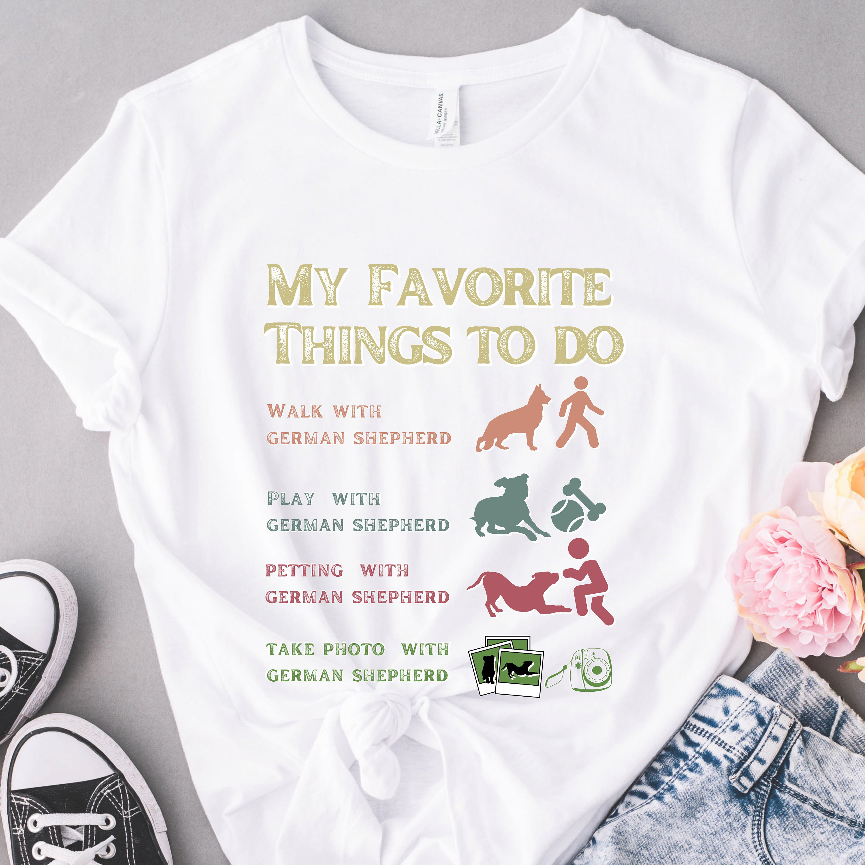 German Shepherd, German Shepherd, Favorite Things to Do Shirt,german ...