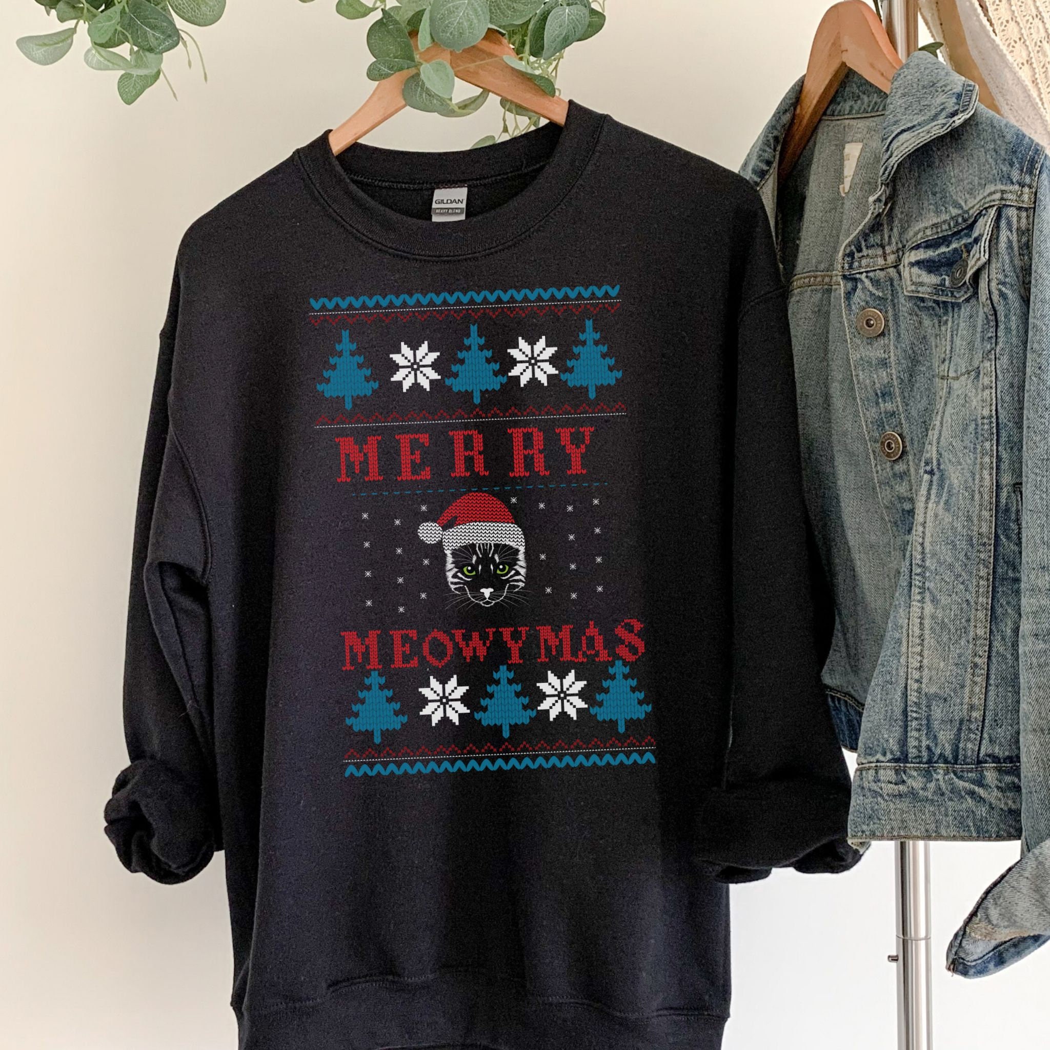 Moewy Xmas Shirt,meowy Catmas Ugly Sweater Shirt,holidays Fashion,meowy ...