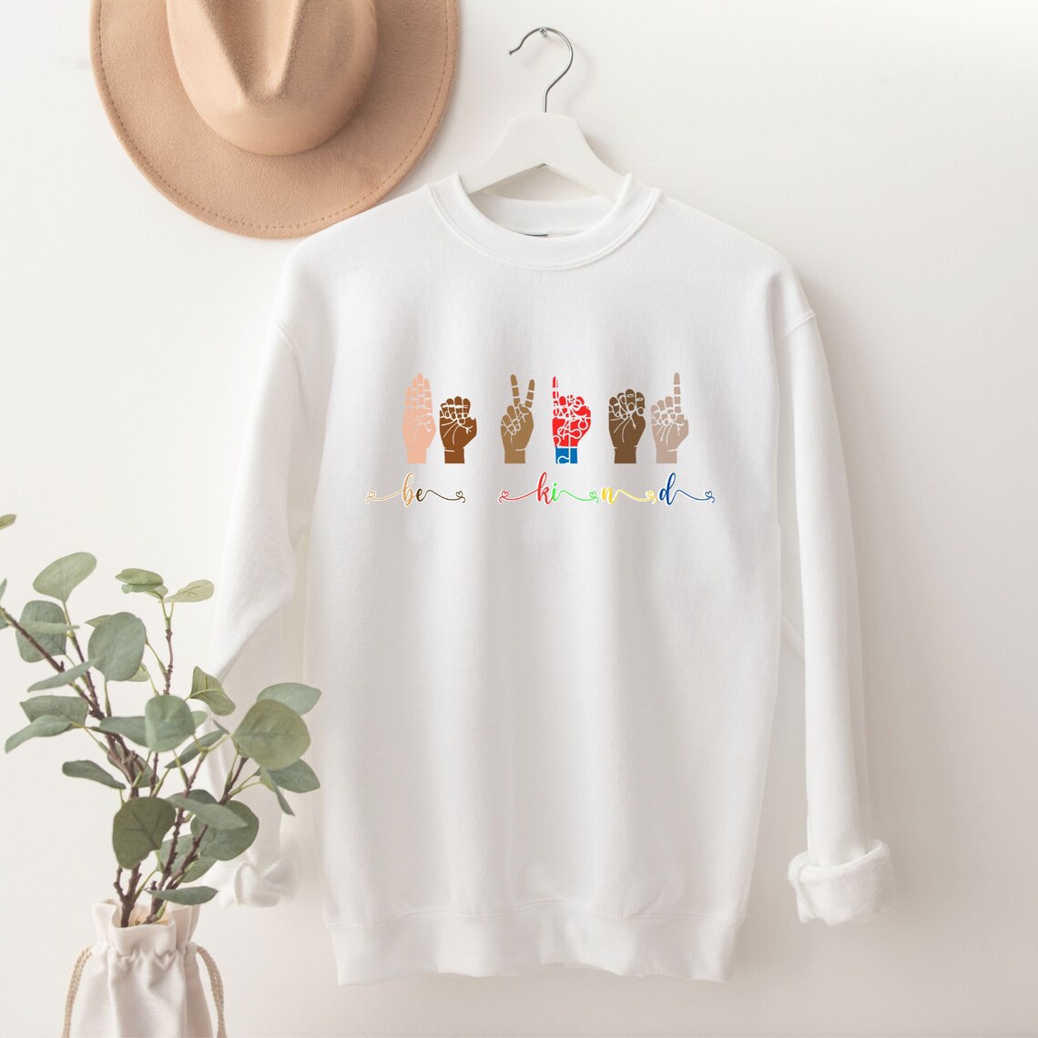 Learning Kindness ASL Sign Language Sweatshirt Kindness Sweat Shirt ...