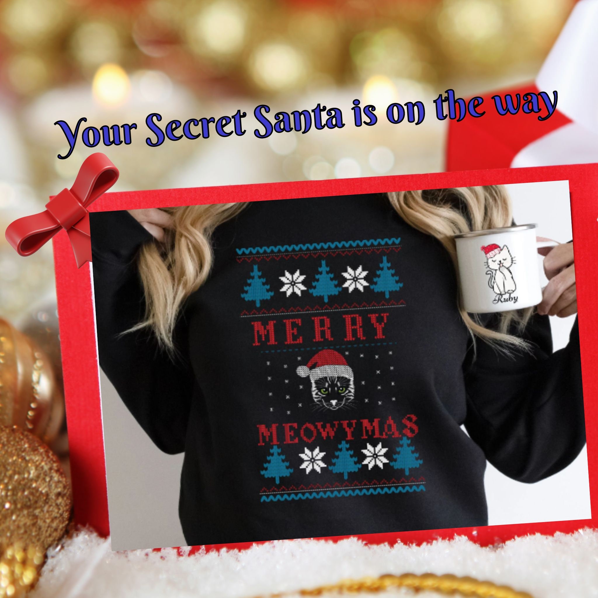 Moewy Xmas Shirt,meowy Catmas Ugly Sweater Shirt,holidays Fashion,meowy ...