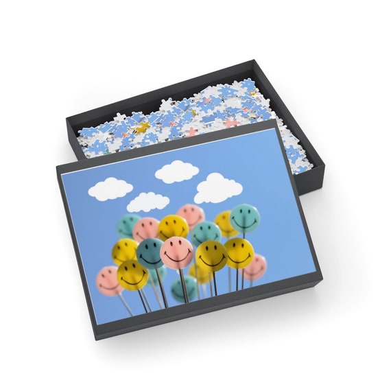 Smiley Face Puzzle 96 252 500 1000-piece - Etsy