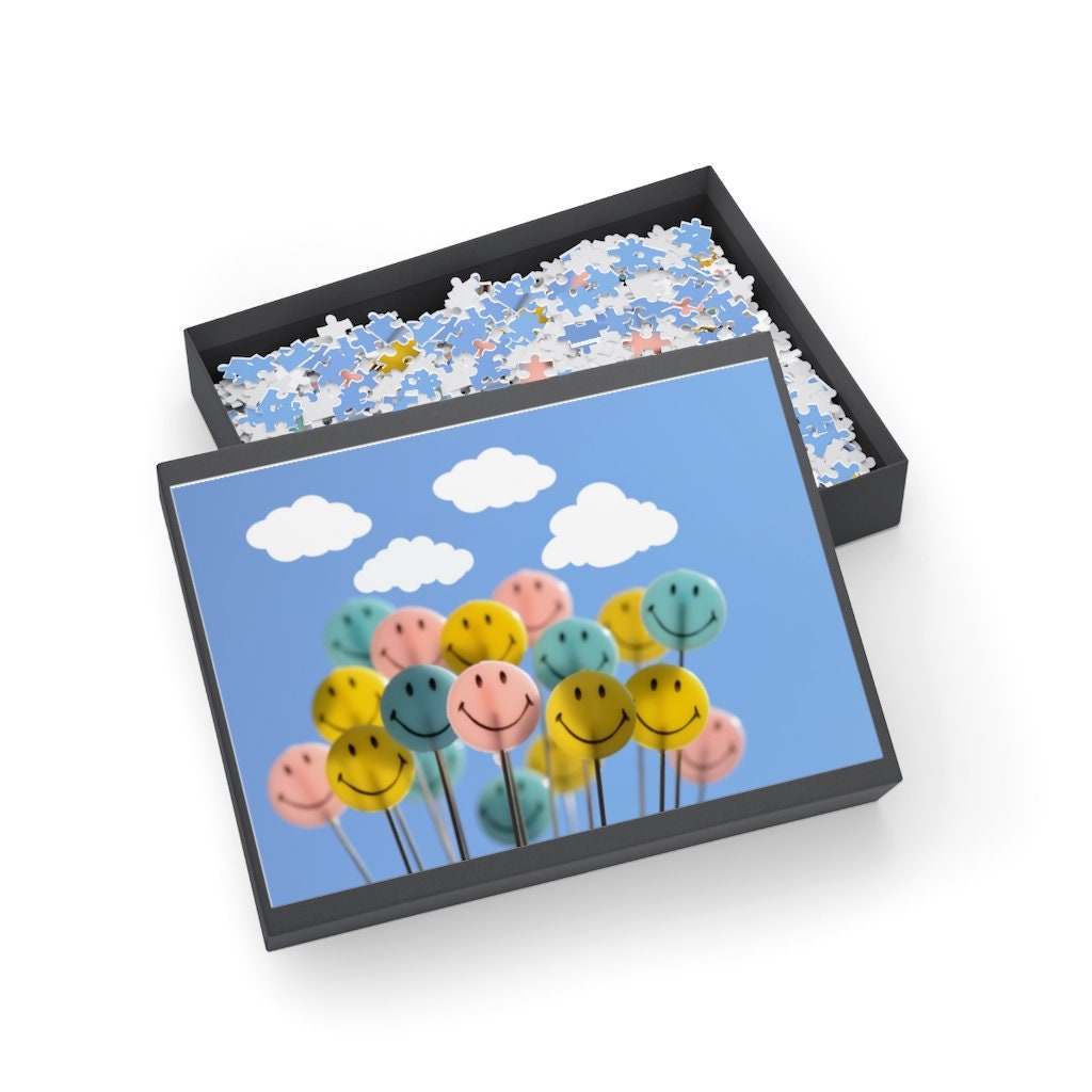Smiley Face Puzzle 96 252 500 1000-piece - Etsy