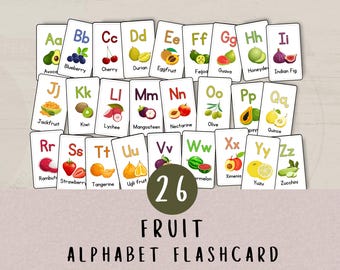 Tree Alphabet Flashcards | A to Z Printable Cards for Kids | ABC ...