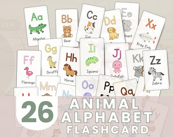 Tree Alphabet Flashcards | A to Z Printable Cards for Kids | ABC ...