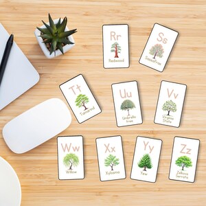 Tree Alphabet Flashcards | A to Z Printable Cards for Kids | ABC ...