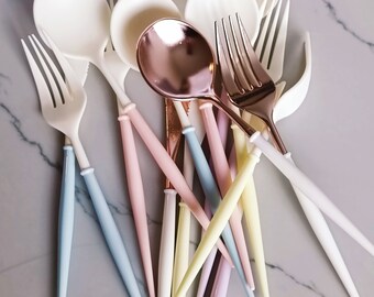Pink Cutlery Set - Etsy