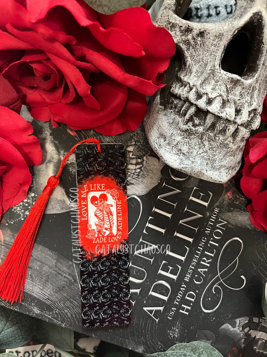 Love Me Like Zade Loves Adeline Skull Metal Bookmark, Haunting Adeline ...