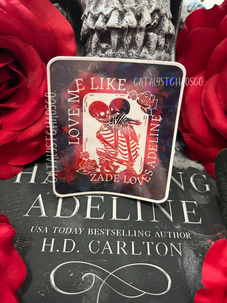 Zade Loves Adeline Holographic Waterproof Sticker, Haunting Adeline ...