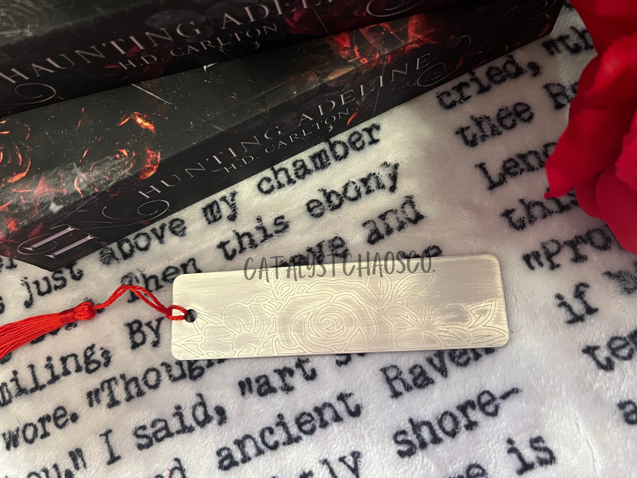 Love Me Like Zade Black Metal Bookmark, Haunting Adeline, Bookish Merch ...