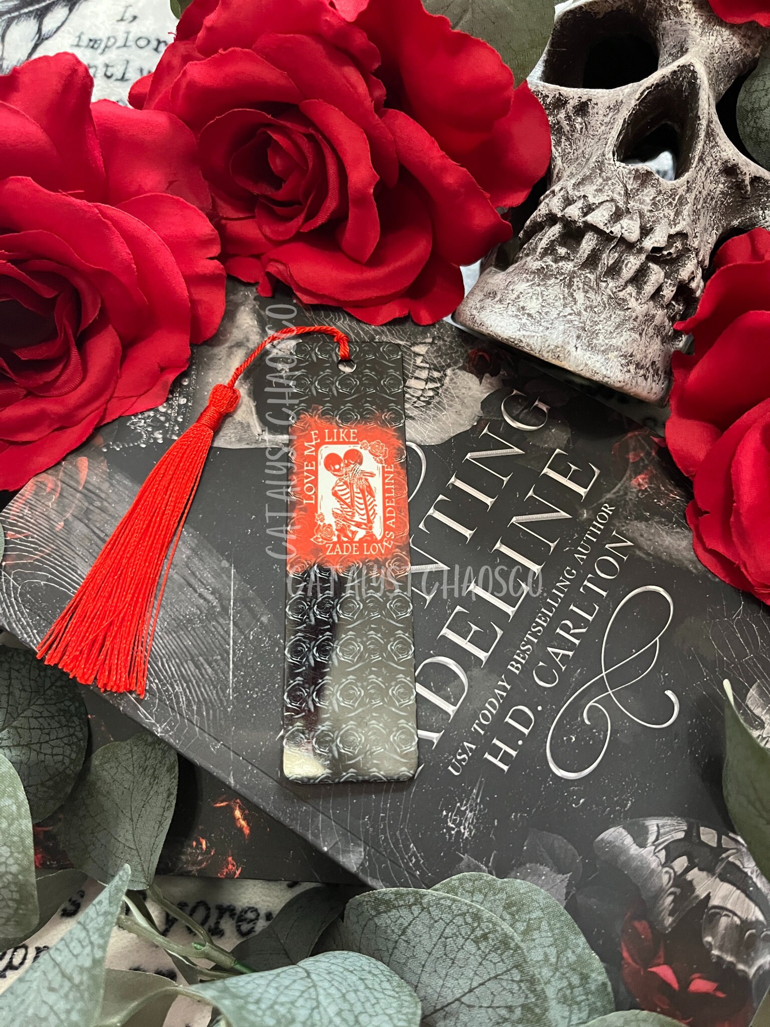 Love Me Like Zade Black Metal Bookmark, Haunting Adeline, Bookish Merch ...