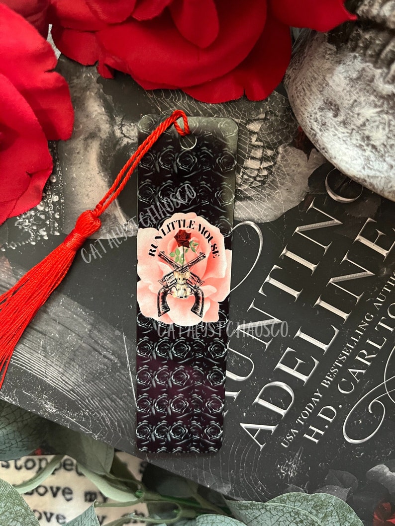 Run Little Mouse Rose Metal Bookmark, Haunting Adeline, Bookish Merch ...