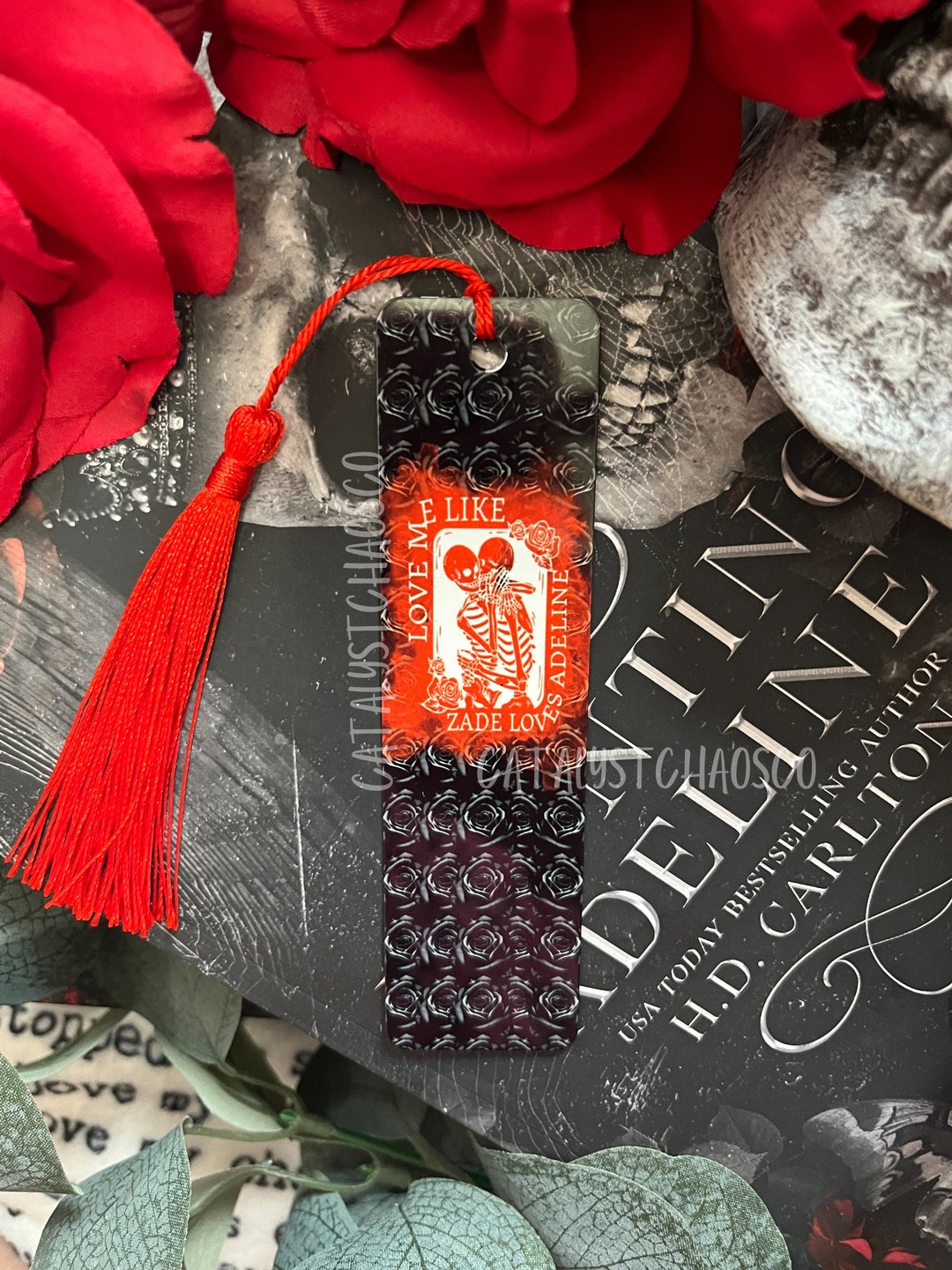 Love Me Like Zade Black Metal Bookmark, Haunting Adeline, Bookish Merch ...