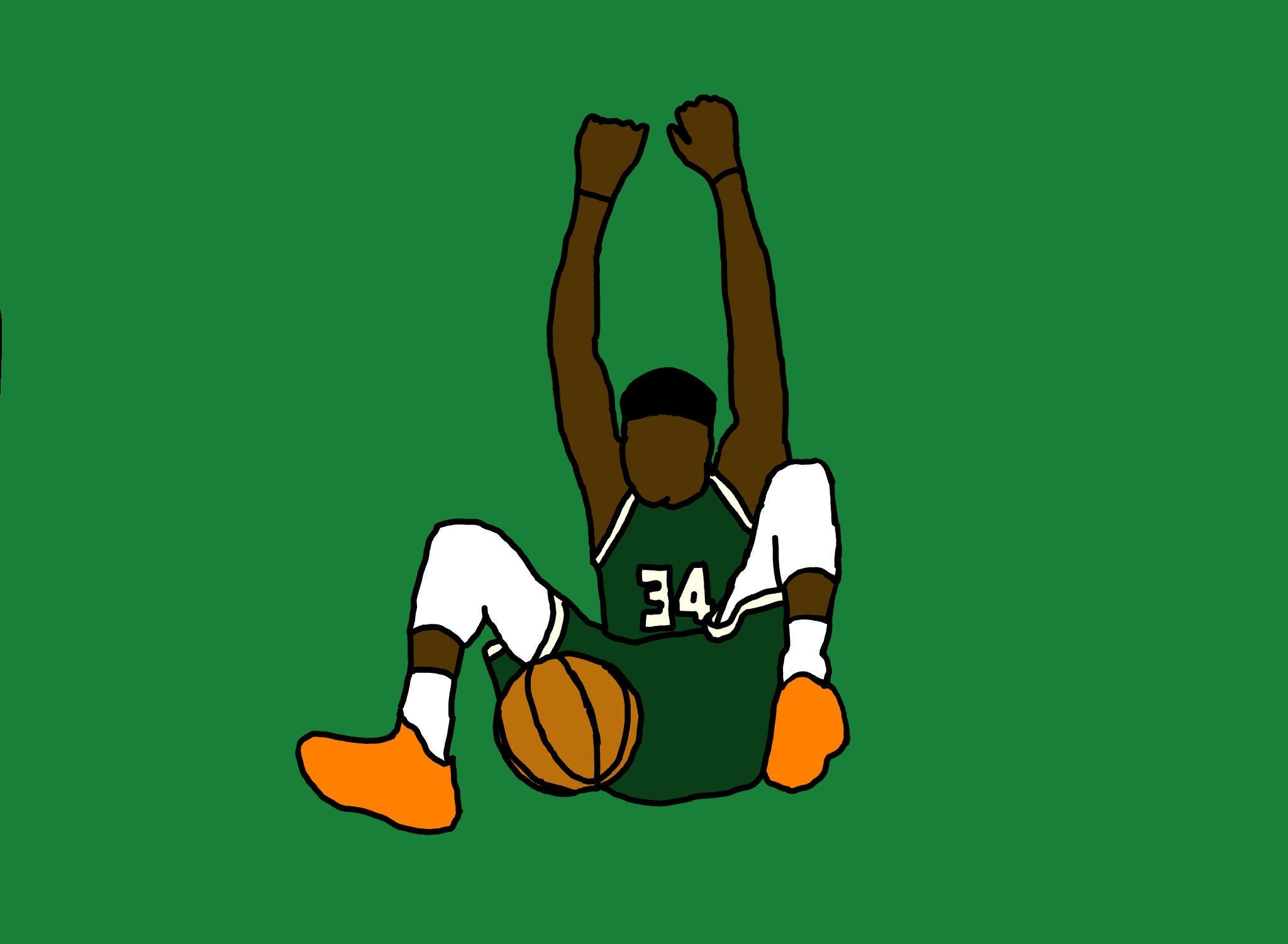 Block Colour Digital Drawing of NBA Players Lamelo Ball, Lebron James ...