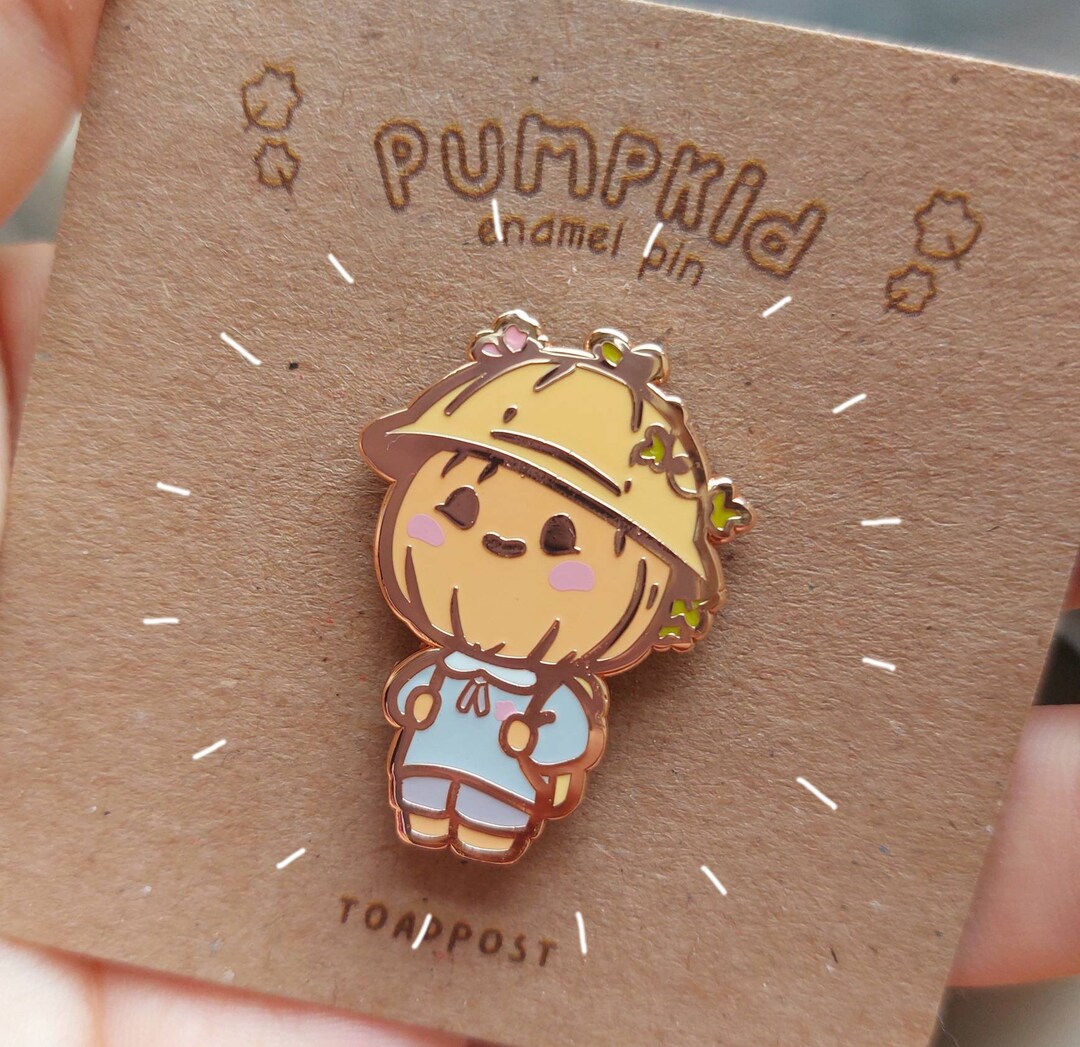 Pumpkin Enamel Pin (rose Gold Plating) - Etsy