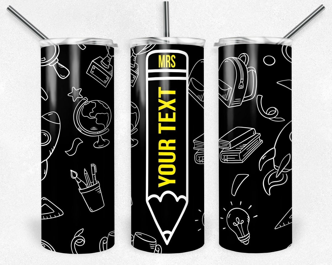 20oz Customizable Tumbler Add Yor Name Cup With Lid and Straw Keeps Hot ...