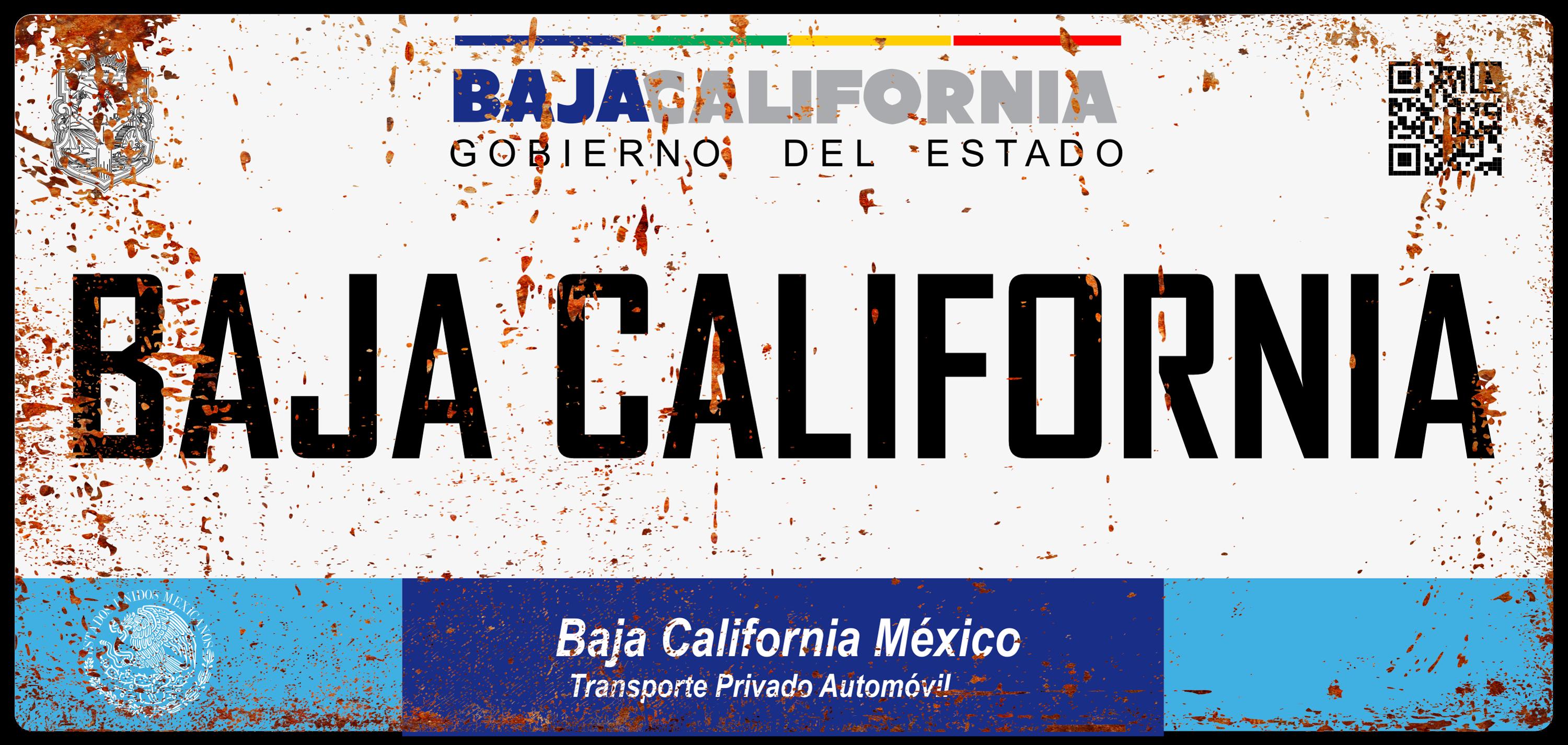 Custom Mexican State License Plate, Vintage Style Car Tag, Personalized ...