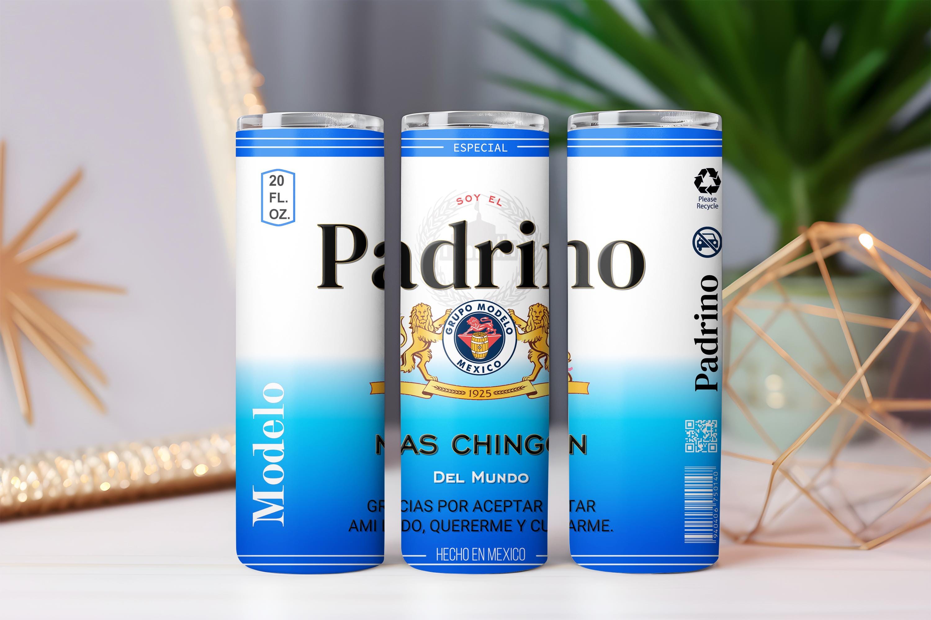 Padrino Madrina Proposal Gift, Funny Godparent Tumbler Set, 'soy El Mas ...