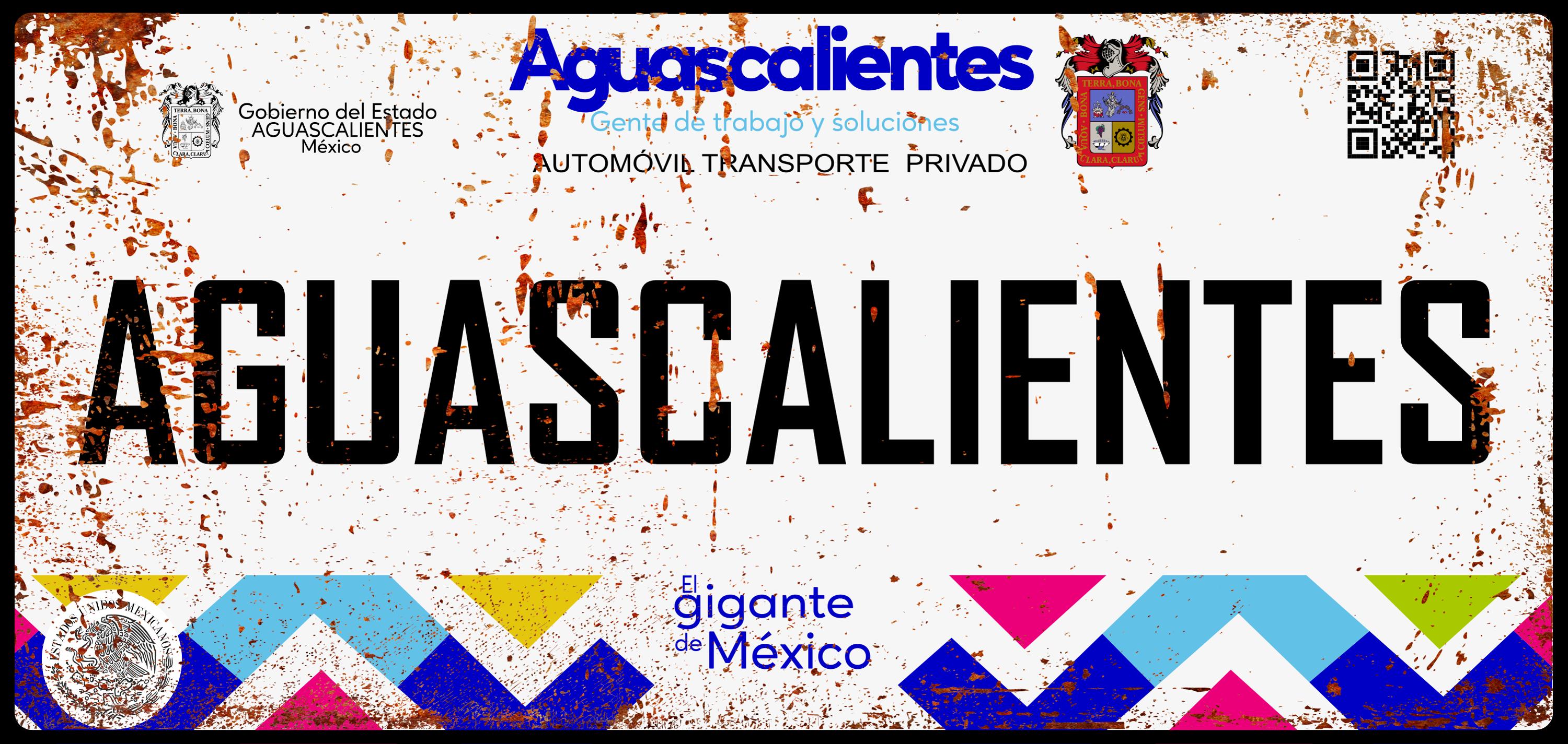 Custom Mexican State License Plate, Vintage Style Car Tag, Personalized ...
