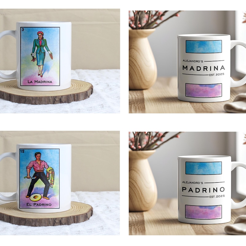 Padrino Proposal Box Mugs - Etsy