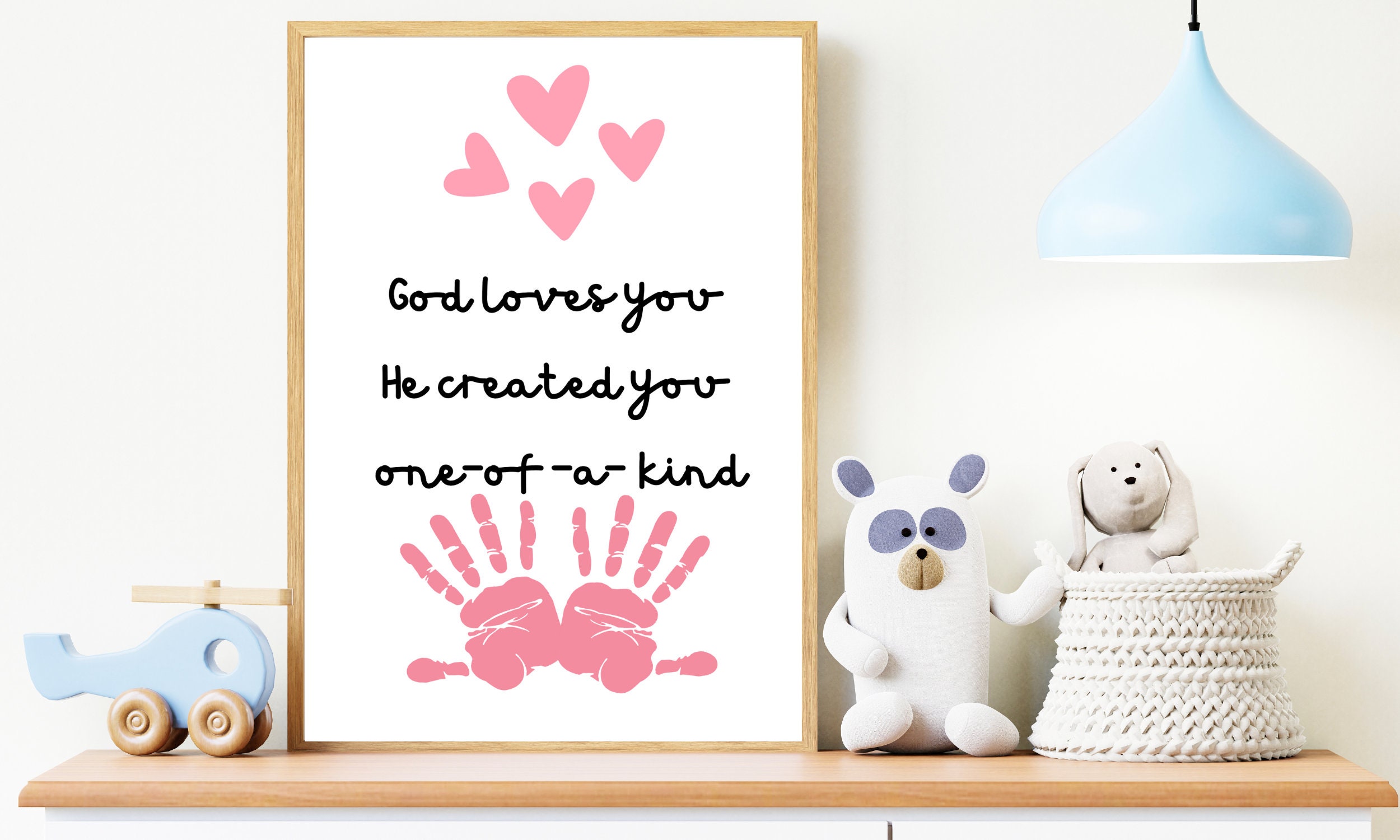 Printable Christian Nursery Prayer Wall Art Baby Girl Wall Art Girl's ...
