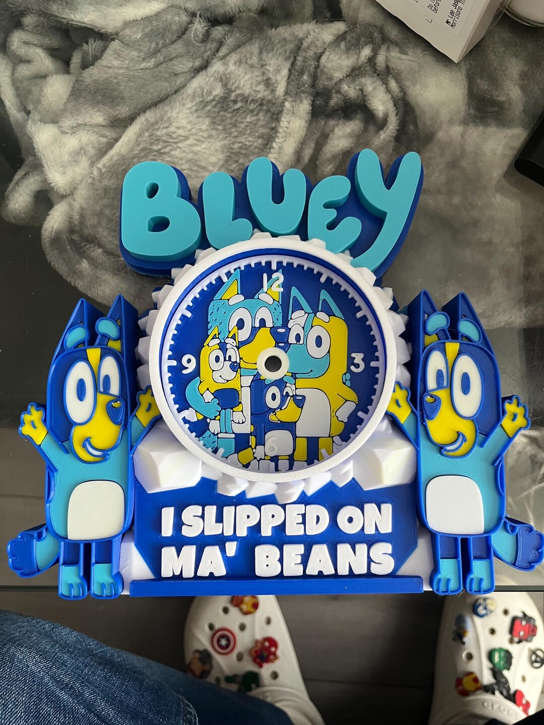 3D Printed Bluey Clock - Etsy UK