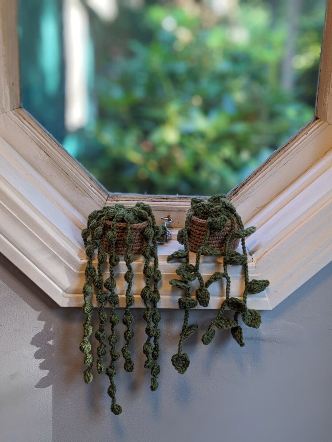 Crochet Potted Plant Crochet Pothos Crochet String of Pearls - Etsy