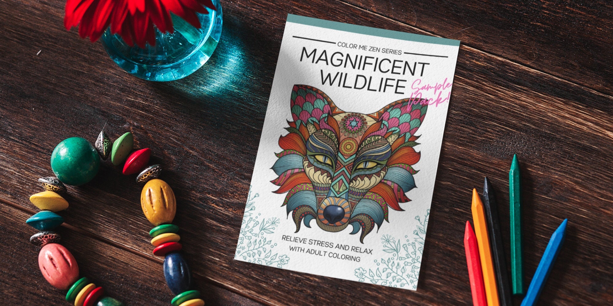 10 Pack Stress Relief Coloring Pages for Adults, Wolf and Wildlife ...