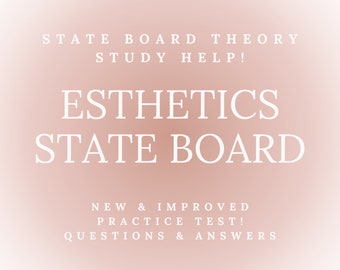 Esthetician State Board Practice Exam 100 Questions - Etsy