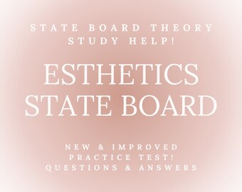 Esthetician State Board Practice Exam 100 Questions - Etsy