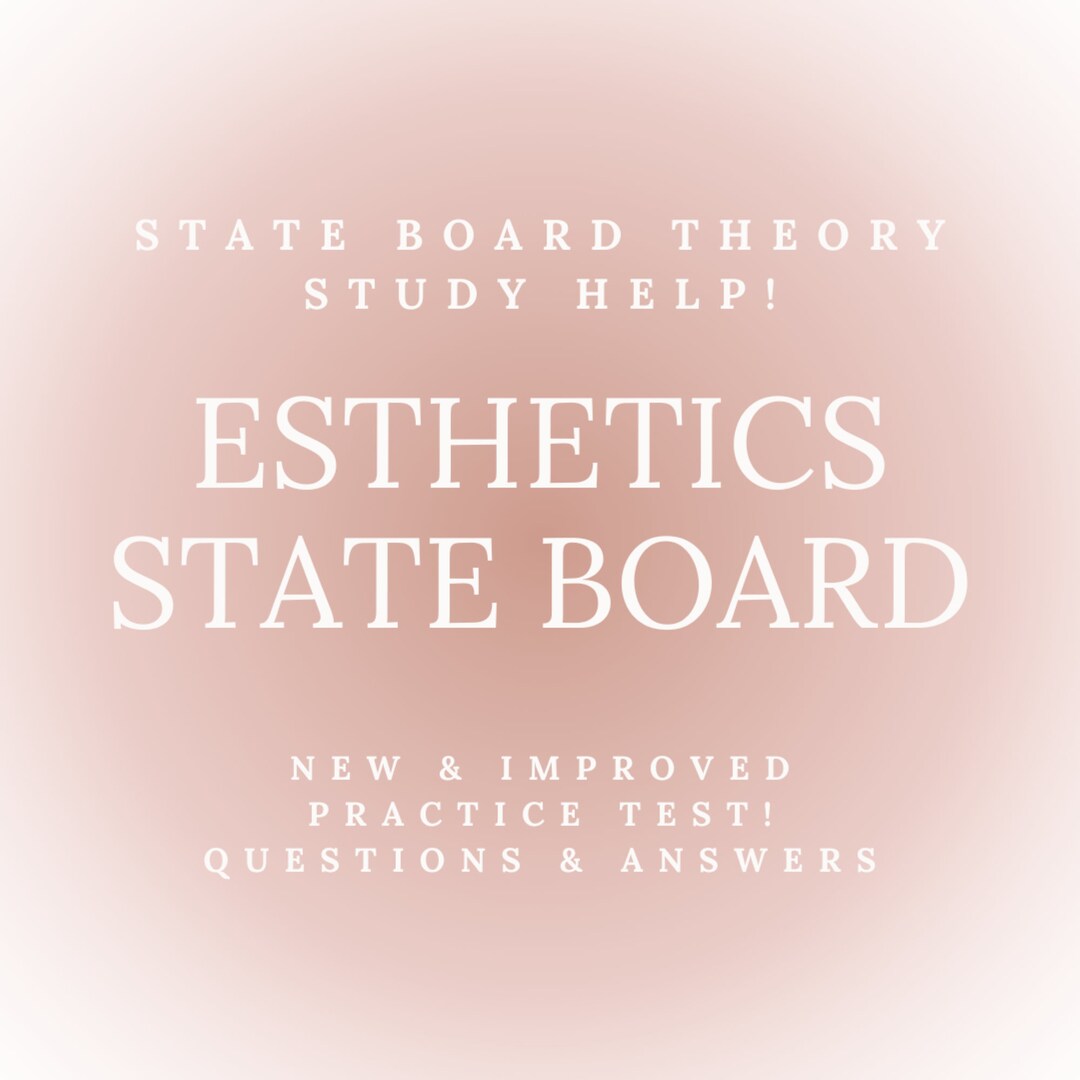 200 Esthetics State Board Exam Practice Q & A's - Etsy