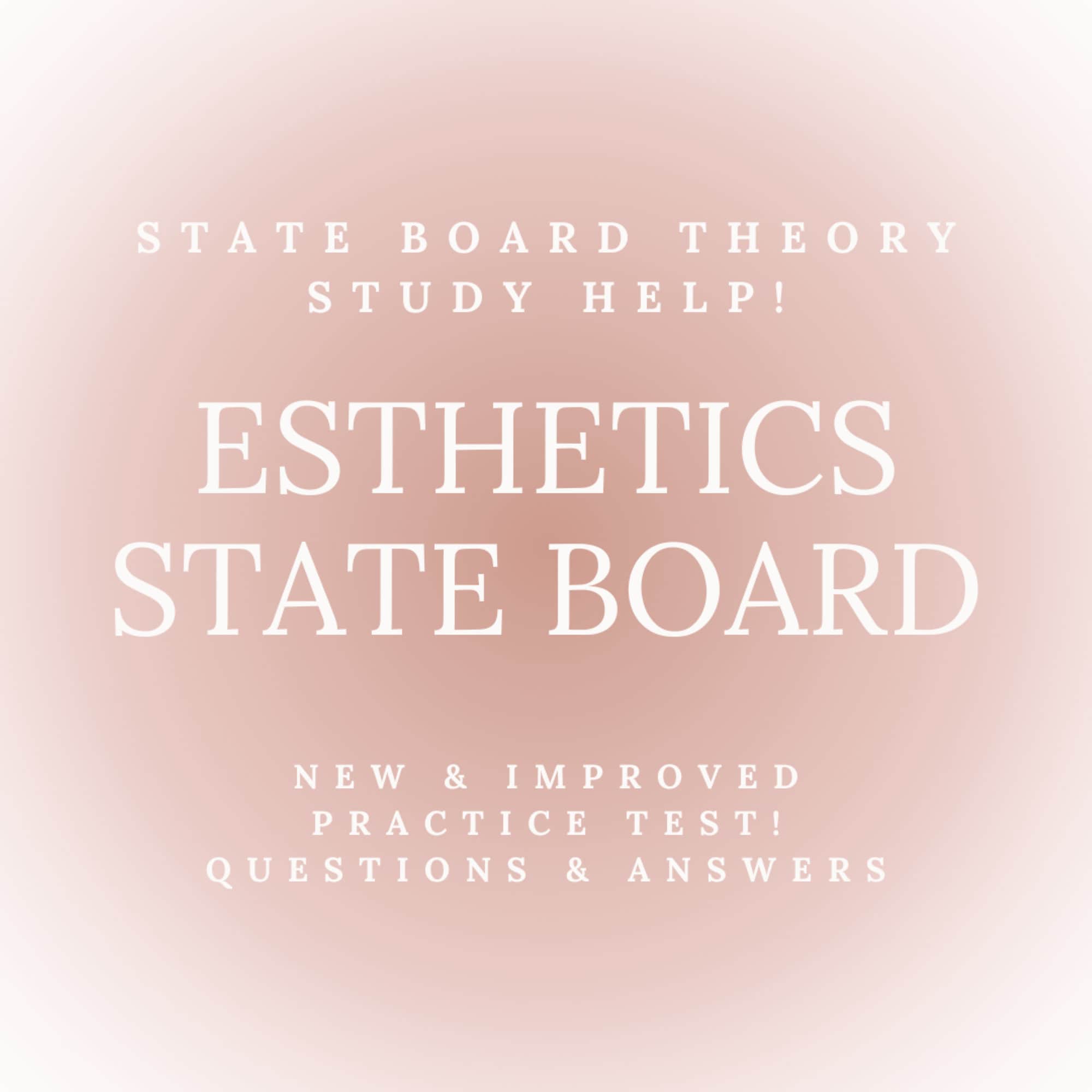 Esthetician State Board Exam Prep Basics of Chemistry - Etsy