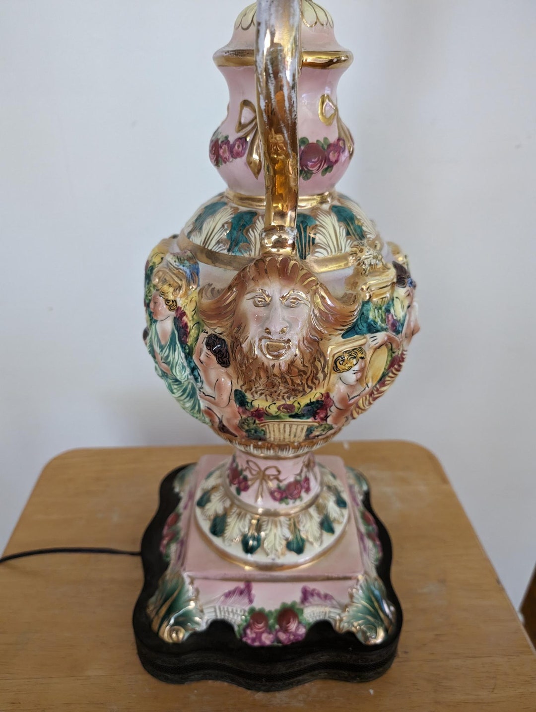 Antique Capodimonte Porcelain Lamp - Etsy