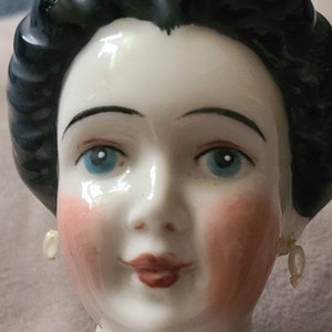 Vintage Porcelain Reproduction Doll With Vintage Clothes - Etsy