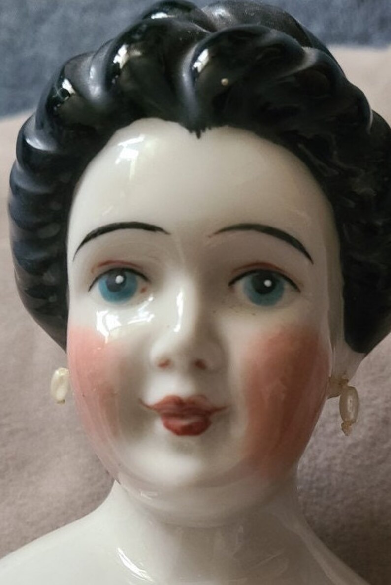 Vintage Porcelain Reproduction Doll With Vintage Clothes - Etsy