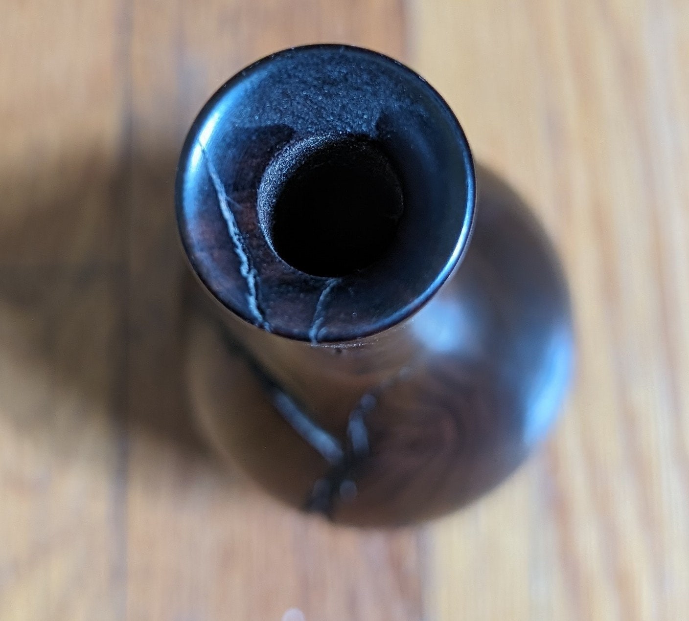 Vintage Carved Wooden Vase - Etsy